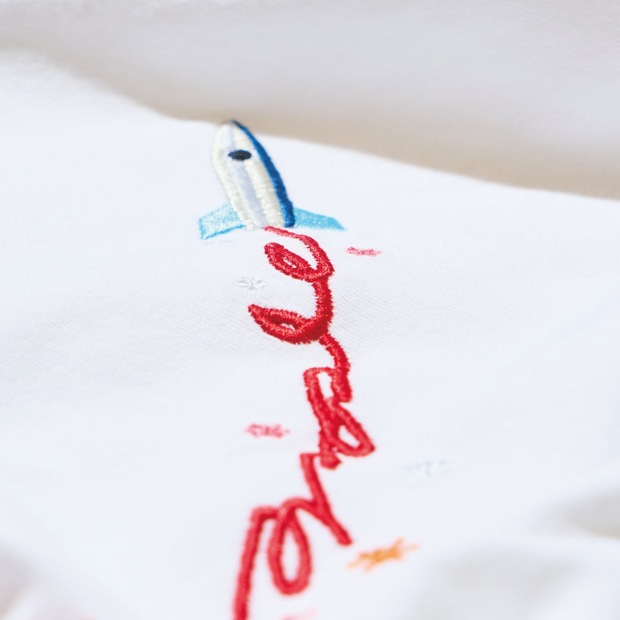 MGA Rocket Embroidery T-shirt / White – Mrs. GREEN APPLE OFFICIAL STORE